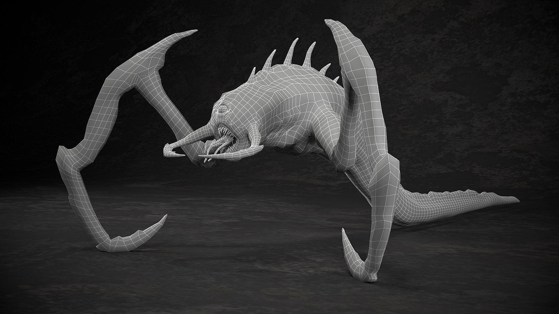 3D Fantasy Leech Monster Model - TurboSquid 2187776