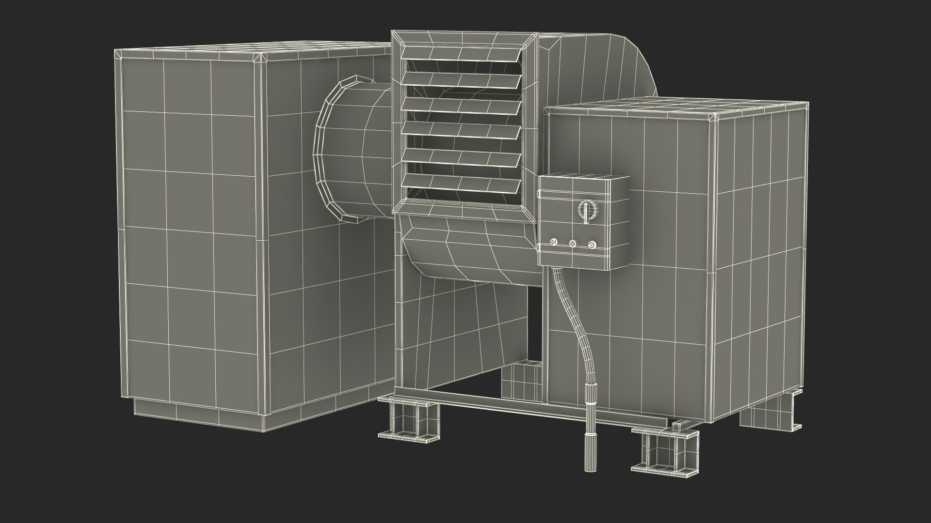 Industrial Fan Unit Model - TurboSquid 2329672