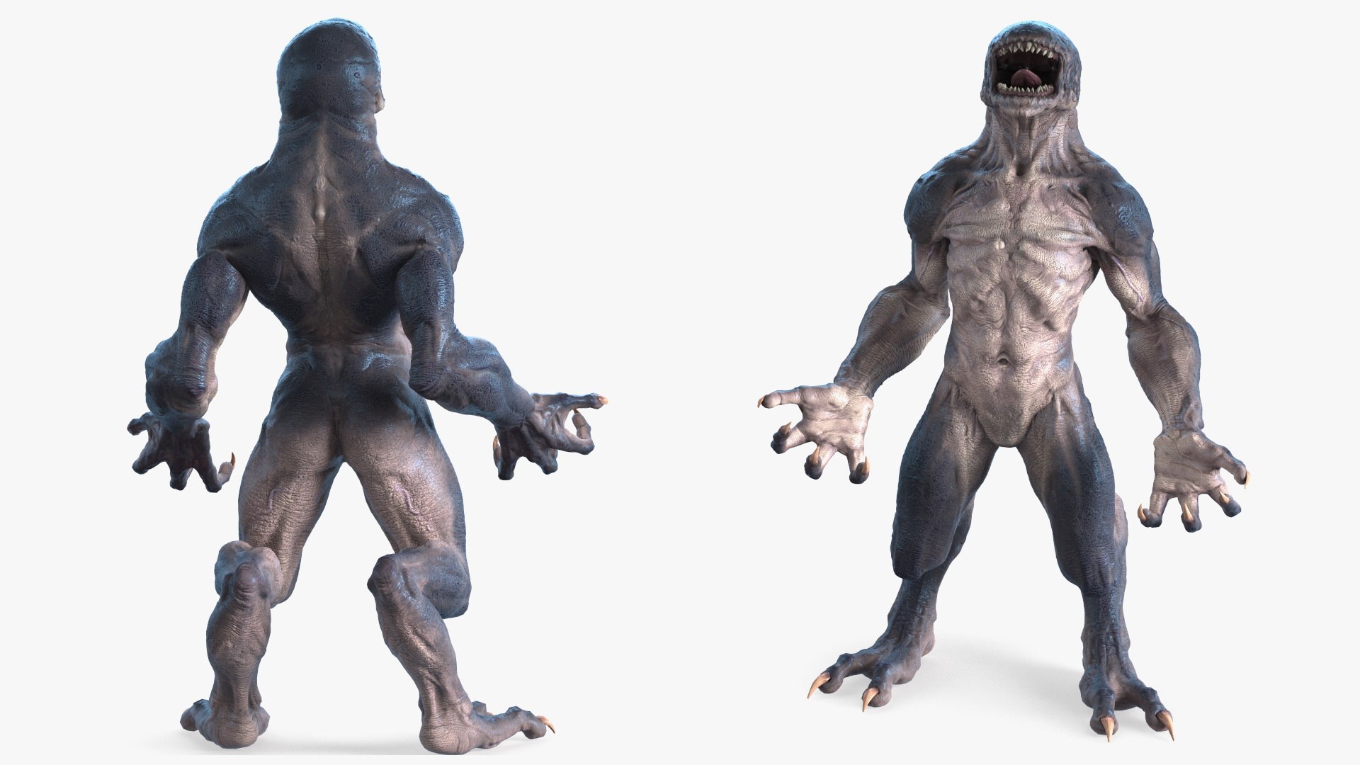 Monster Creature Standing Pose 3D Model - TurboSquid 1700698