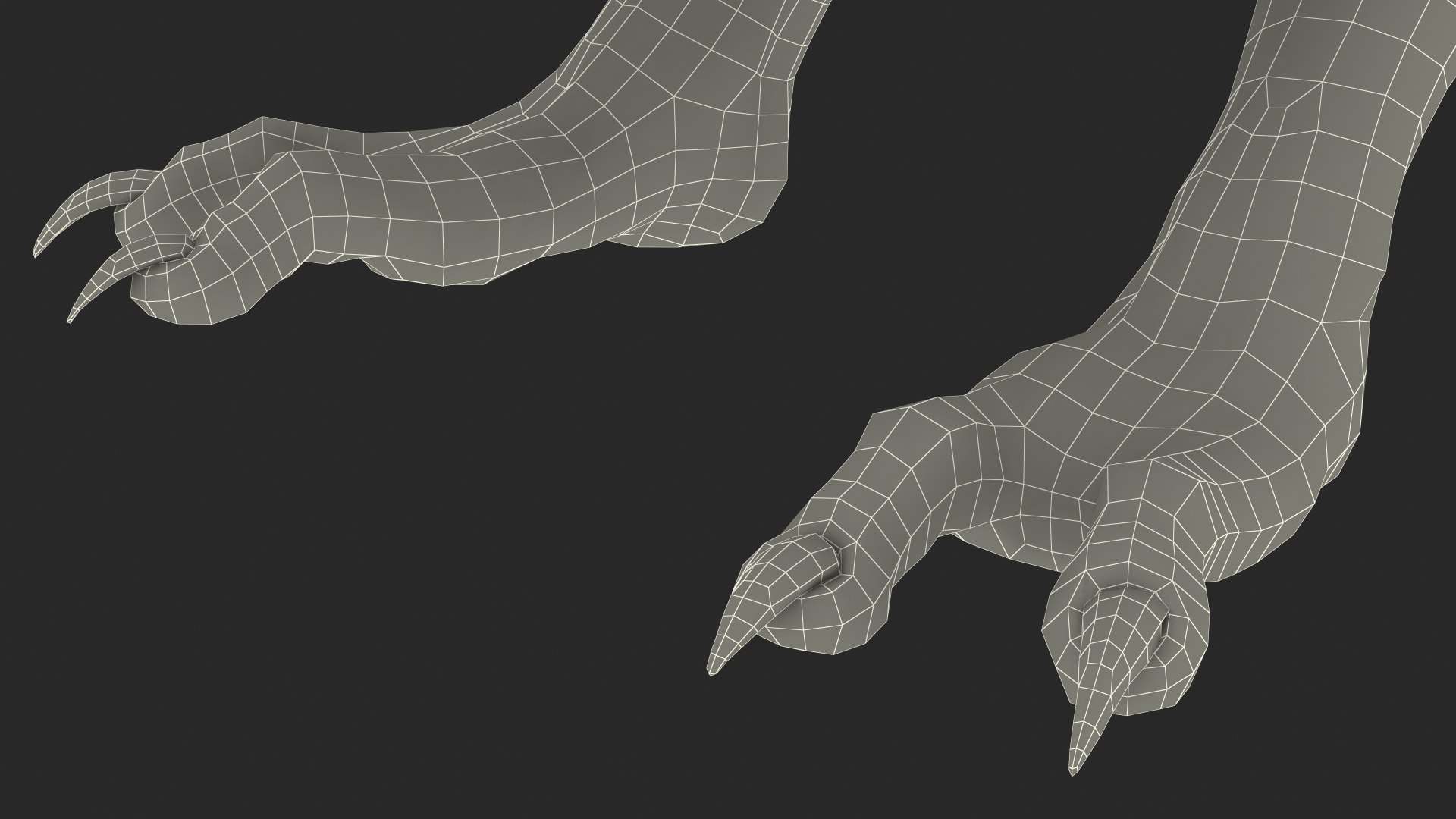 Monster creature standing pose 3D model - TurboSquid 1700698