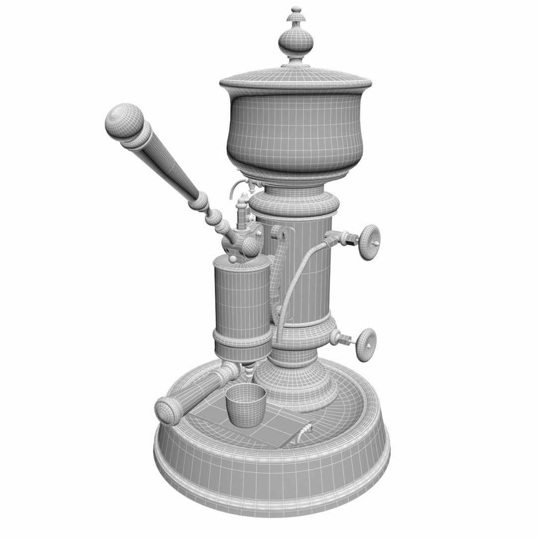 Vintage Coffee Machine Model - TurboSquid 1584457