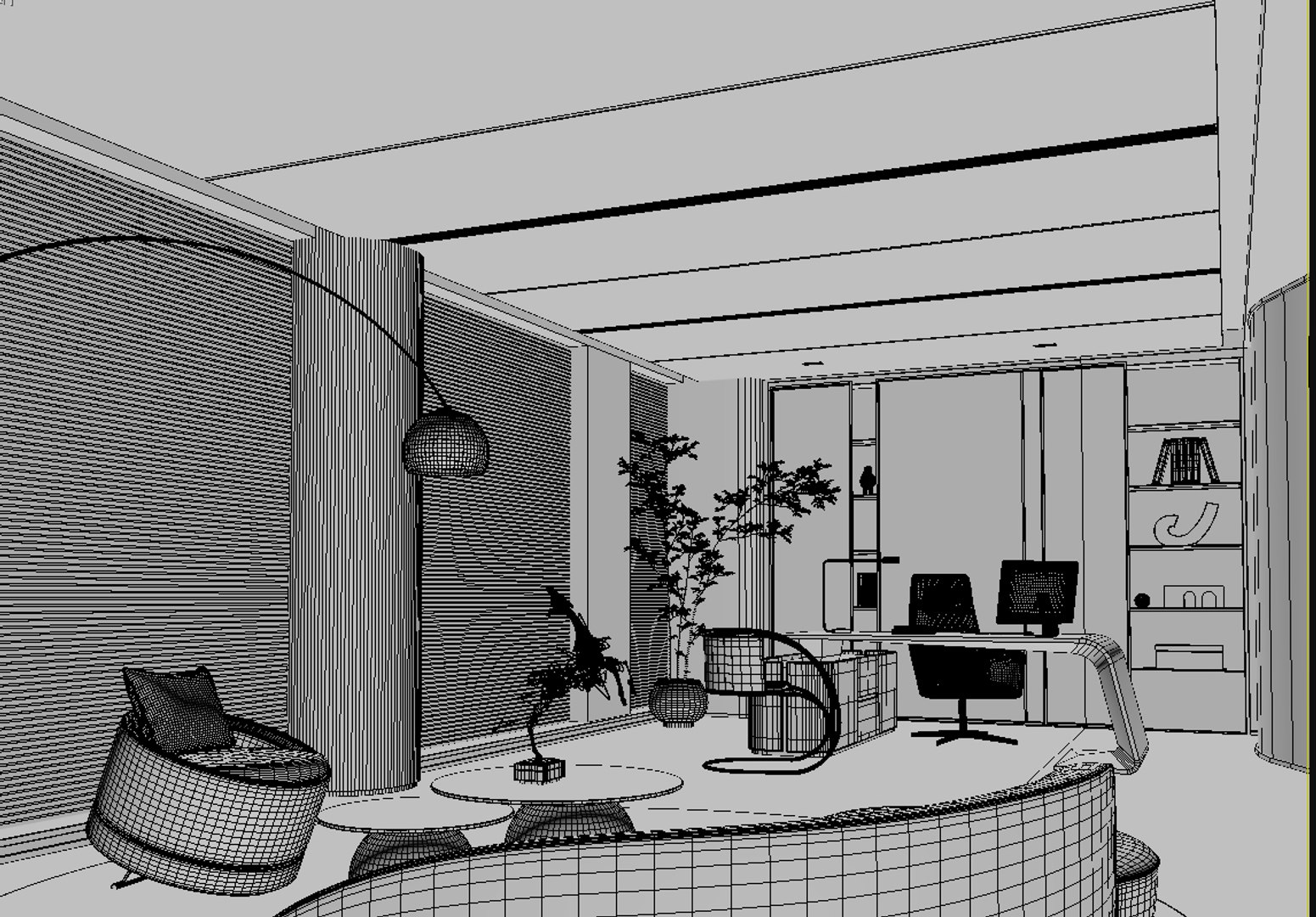 3D Model Modern Manager's Office - TurboSquid 1720754