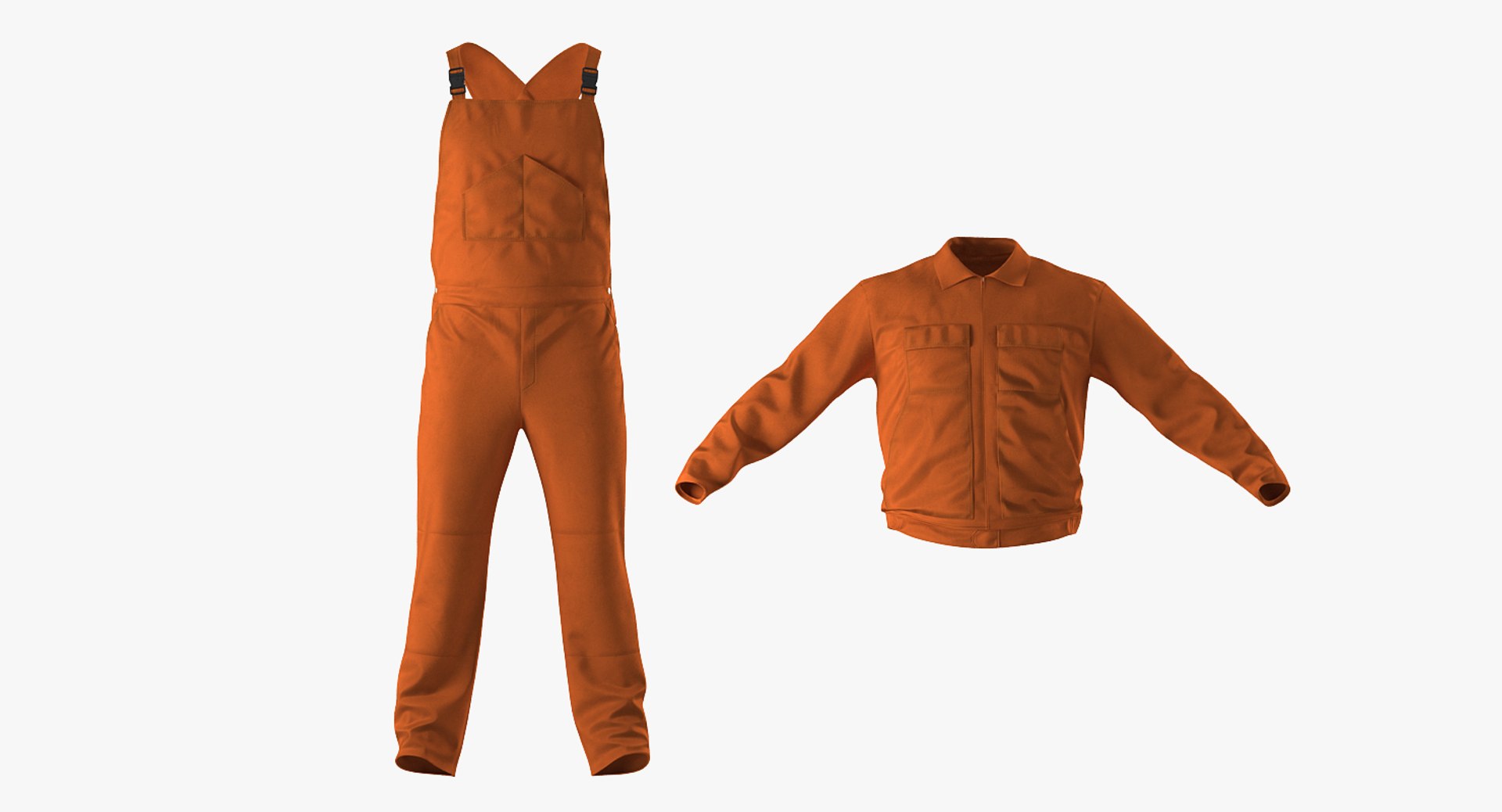 3d Model Builder Long Sleeve Coveralls