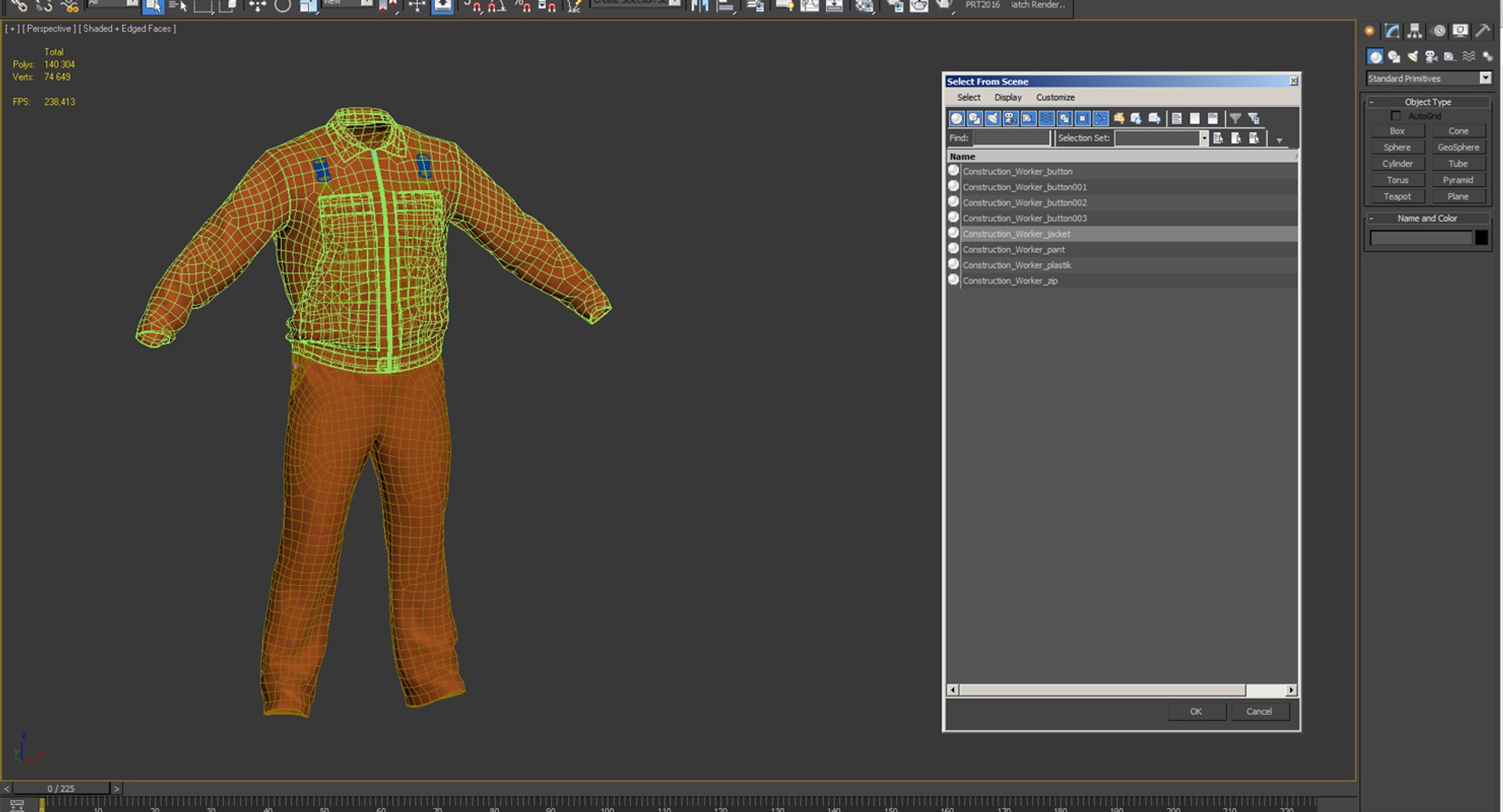 3d model builder long sleeve coveralls