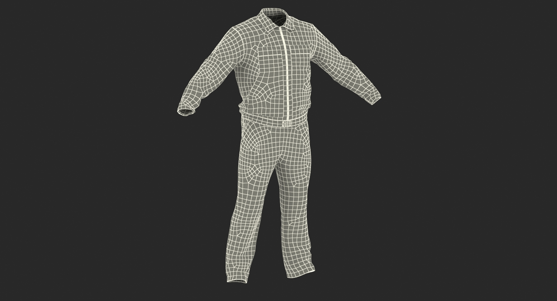 3d Model Builder Long Sleeve Coveralls