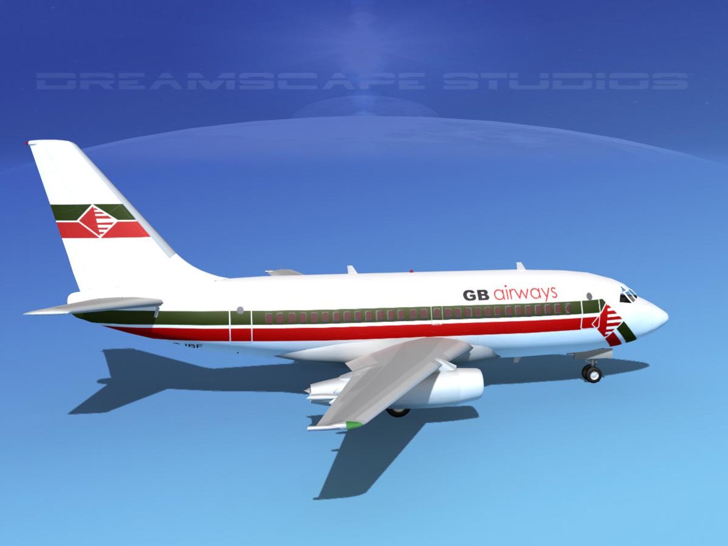 Boeing 737 737-100 3d Model