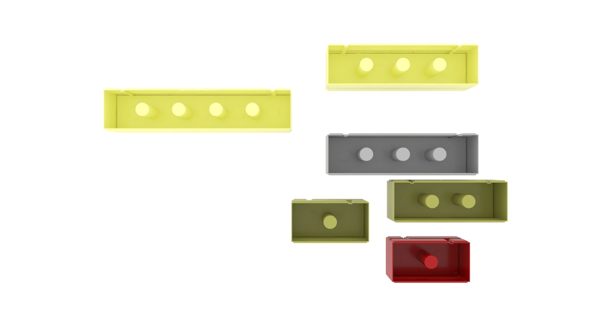 Lego Masonry Profile Bricks 3D model - TurboSquid 1724093