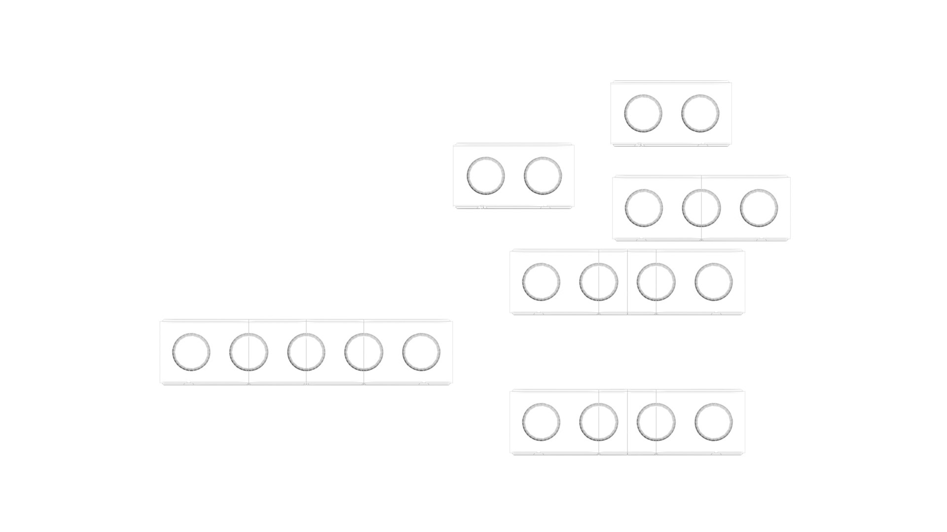 Lego Masonry Profile Bricks 3D model - TurboSquid 1724093