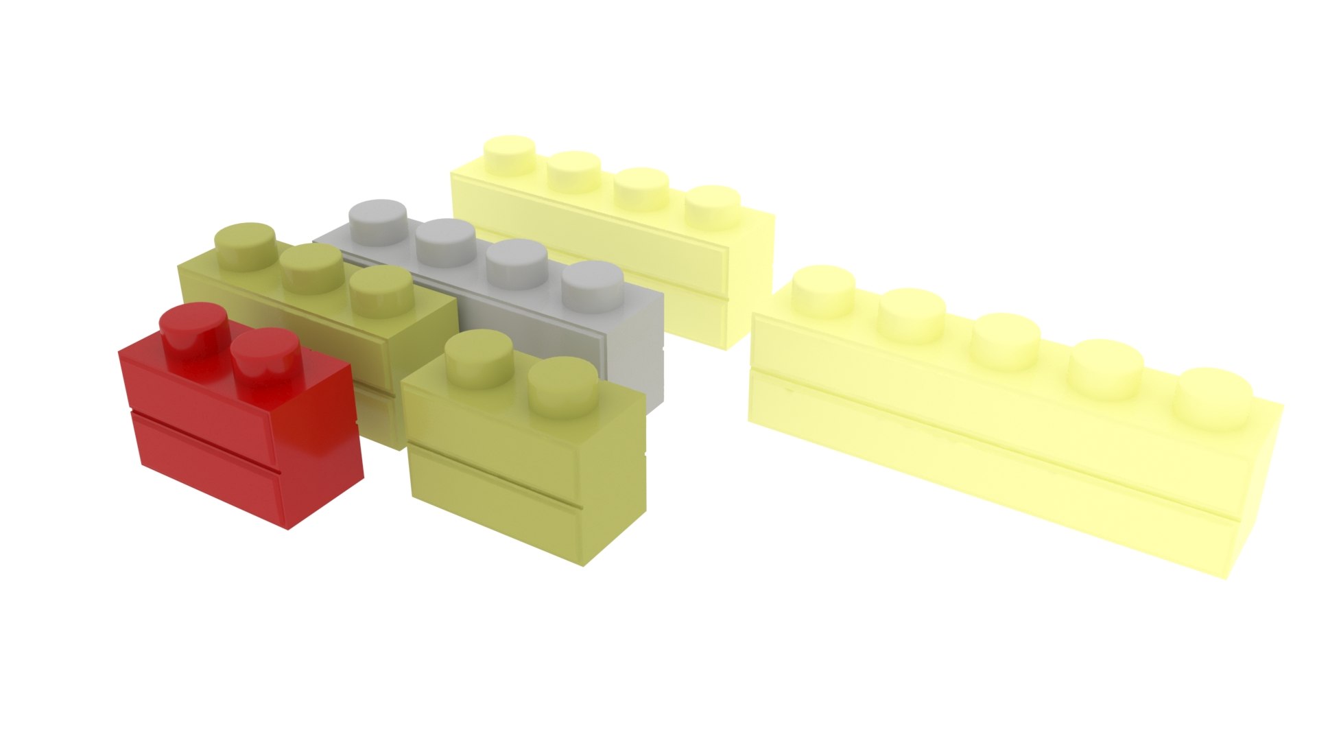 Lego Masonry Profile Bricks 3D Model - TurboSquid 1724093