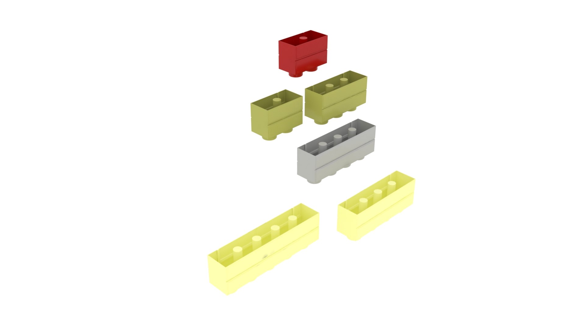 Lego Masonry Profile Bricks 3D Model - TurboSquid 1724093