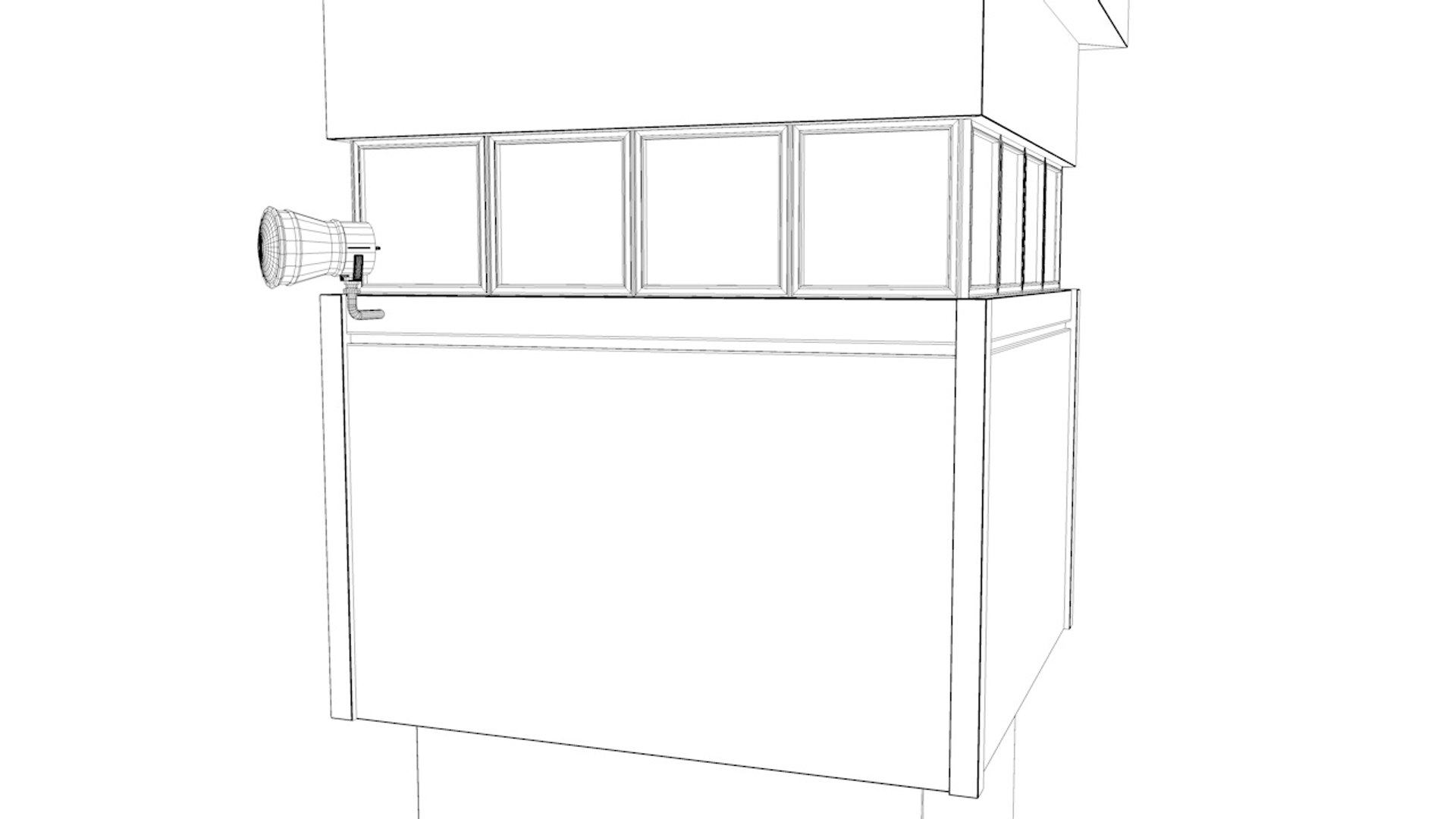 C4d Berlin Wall Guard Tower