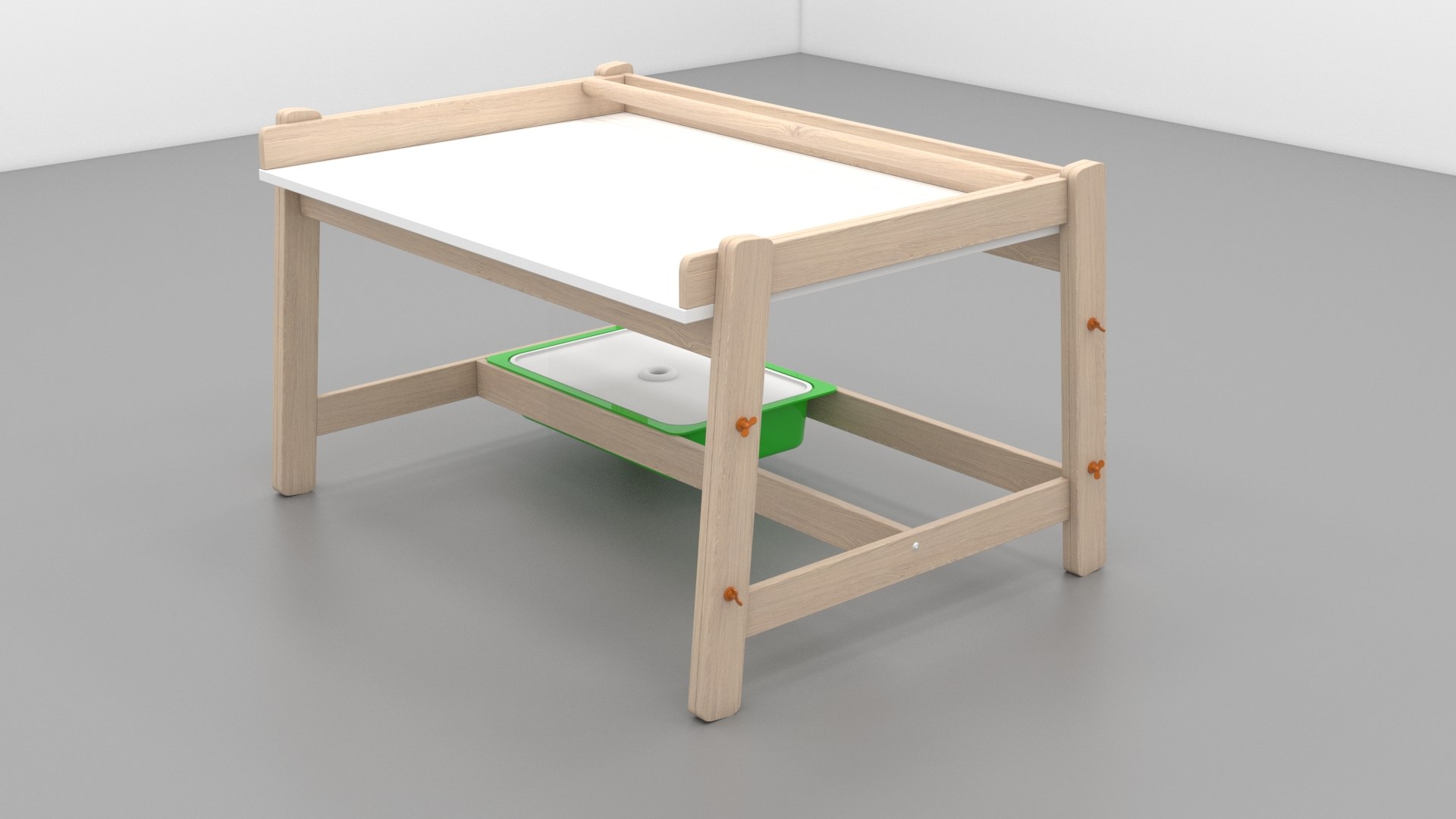 3D Ikea Flisat Children Bench - TurboSquid 1478871
