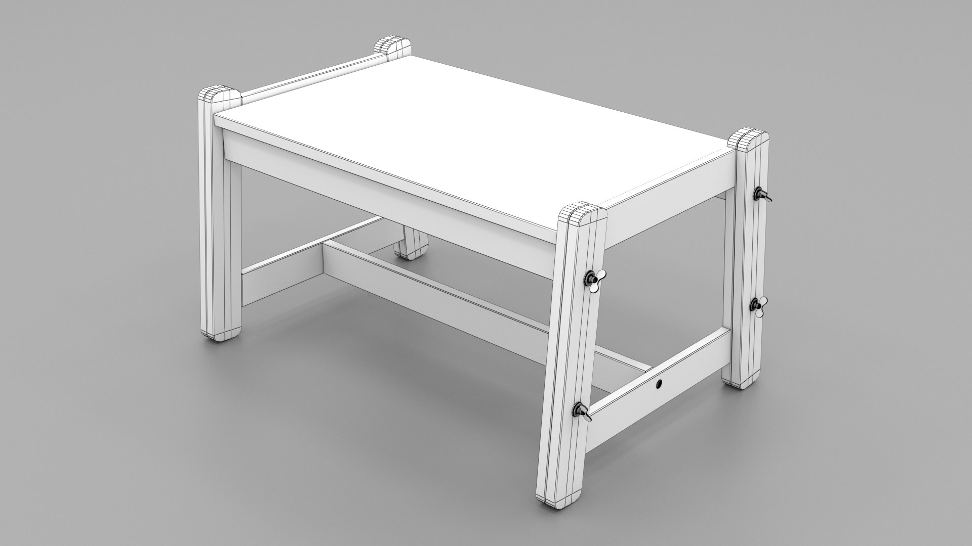 3D Ikea Flisat Children Bench - TurboSquid 1478871