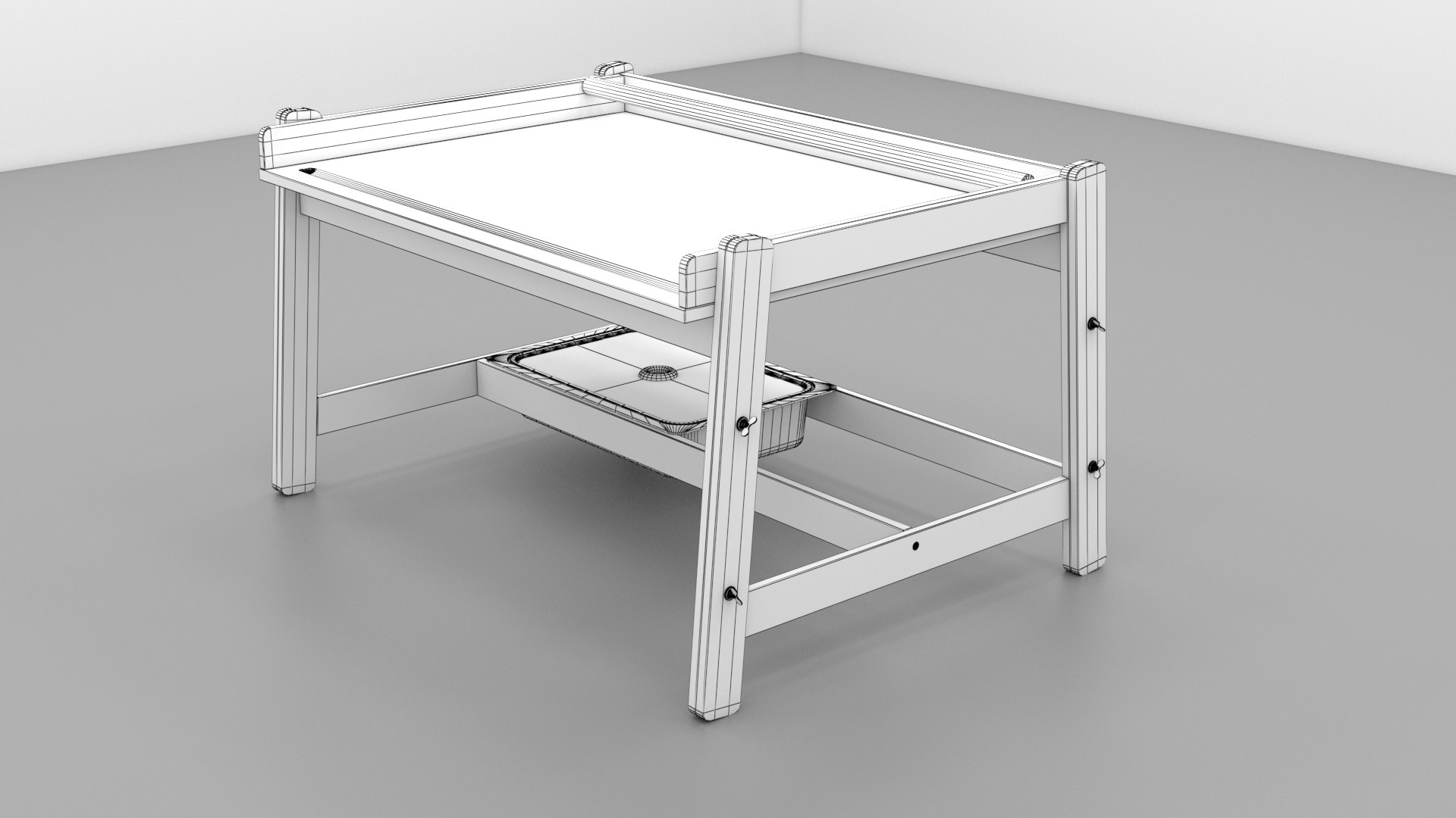 3D Ikea Flisat Children Bench - TurboSquid 1478871