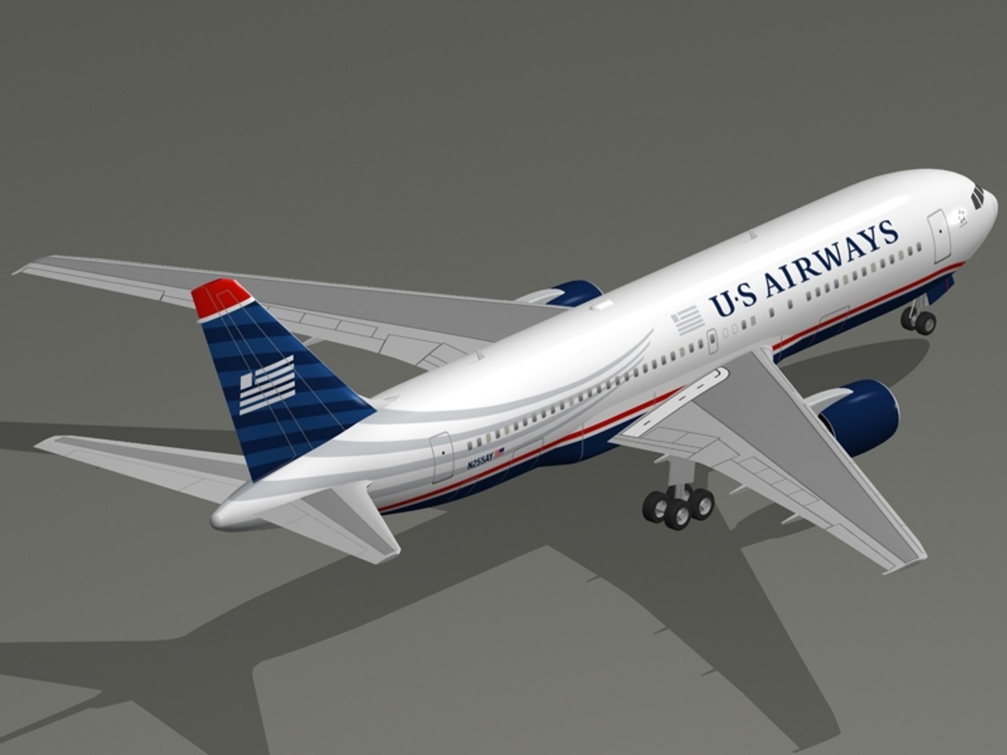 Boeing 767-200 Er Airliner Dxf