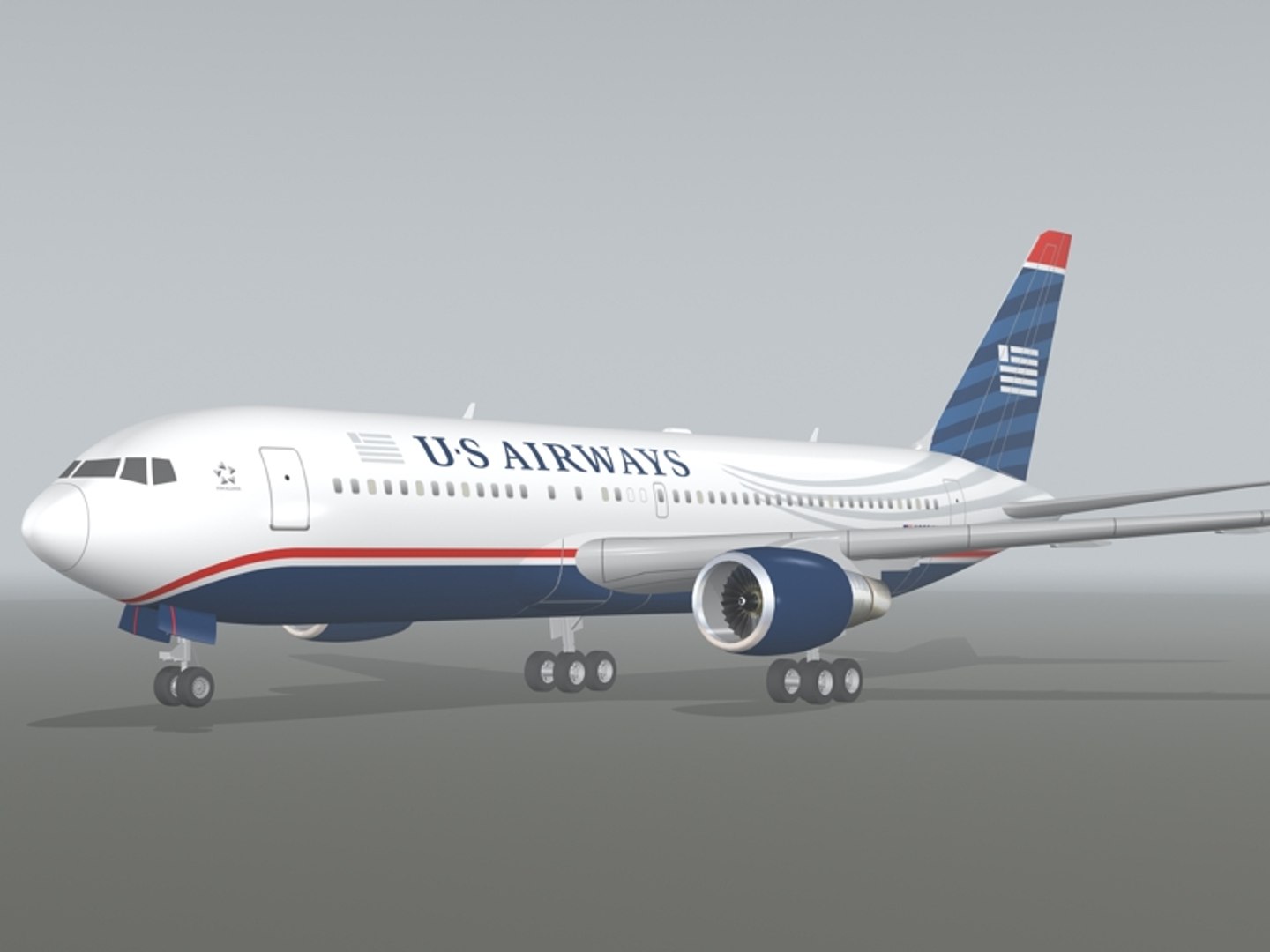 Boeing 767-200 Er Airliner Dxf