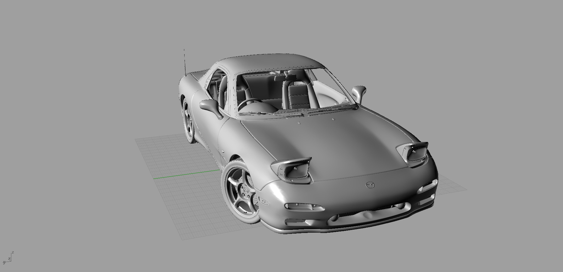 Mazda Rx-7 1997 3d Model