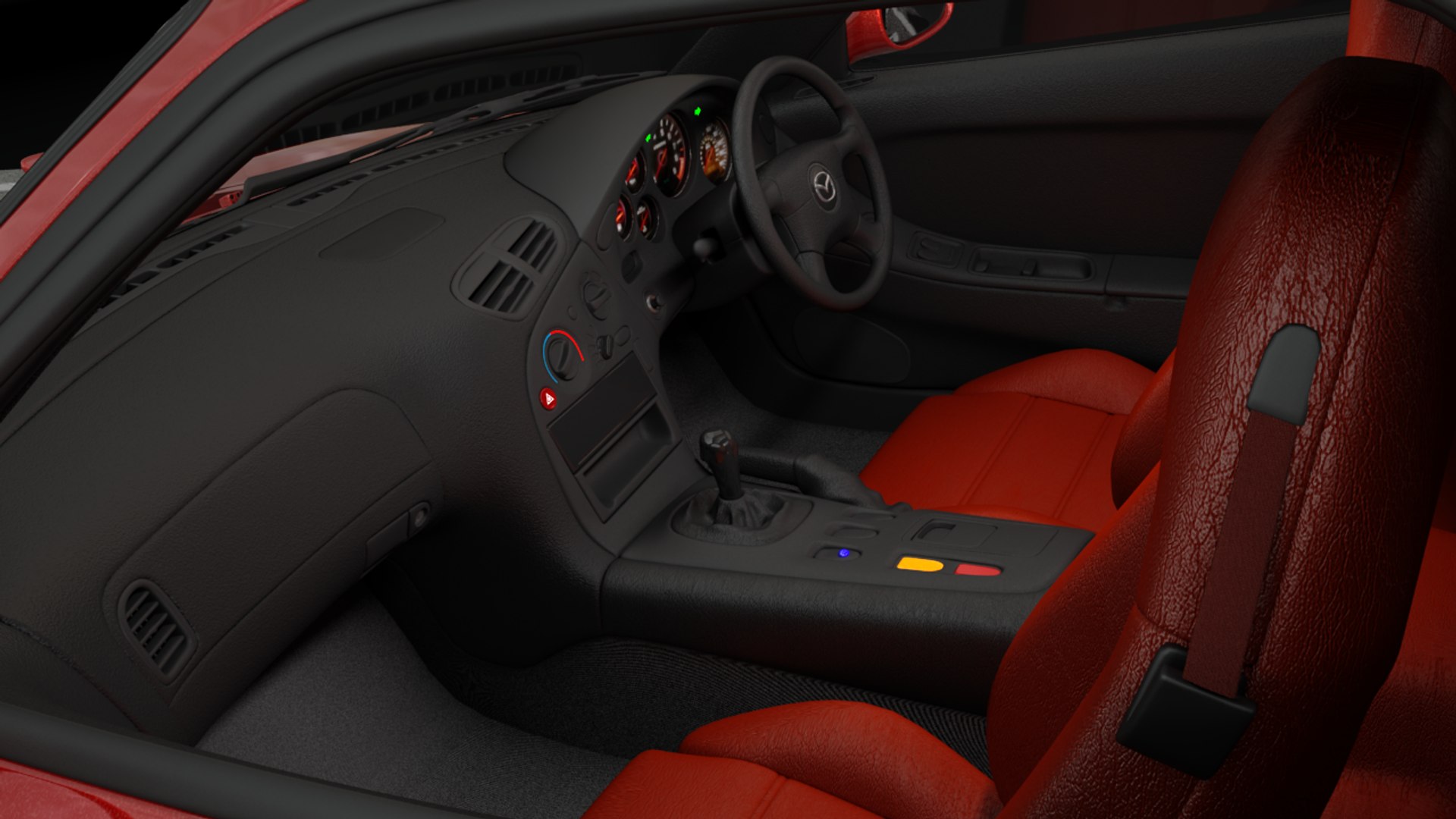 Mazda Rx-7 1997 3d Model