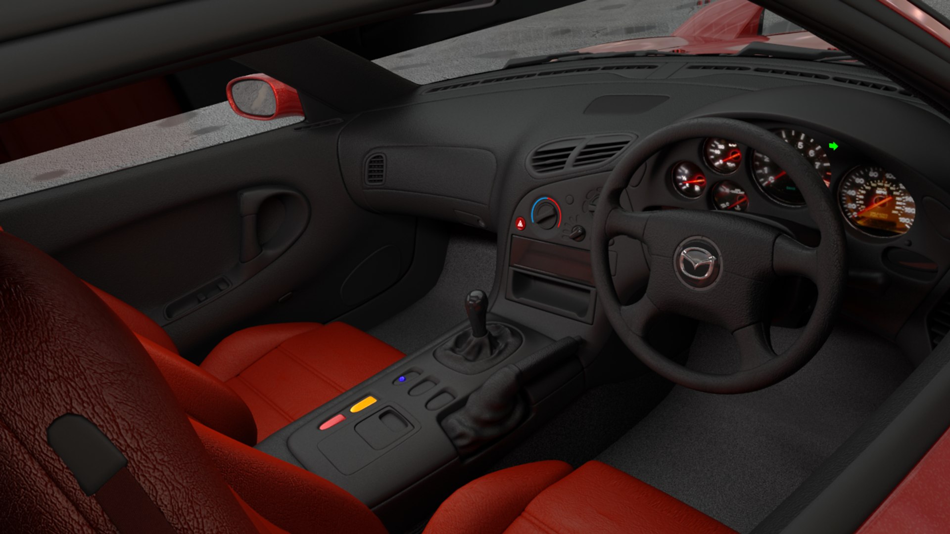 Mazda Rx-7 1997 3d Model