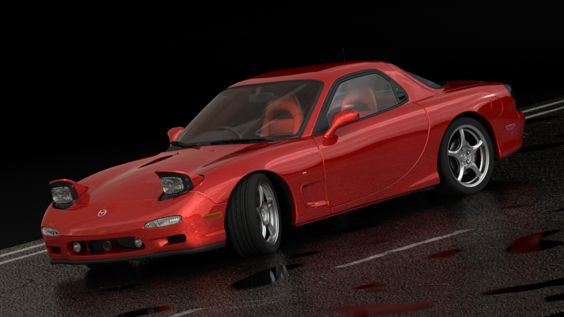 Mazda Rx-7 1997 3d Model
