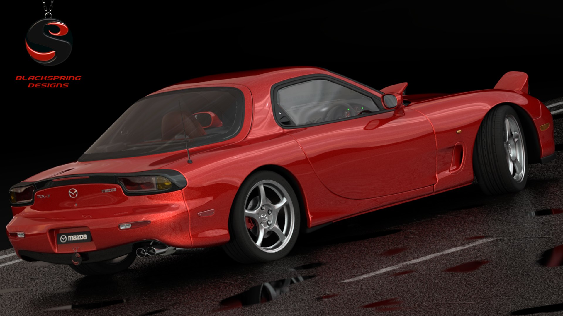 Mazda Rx-7 1997 3d Model