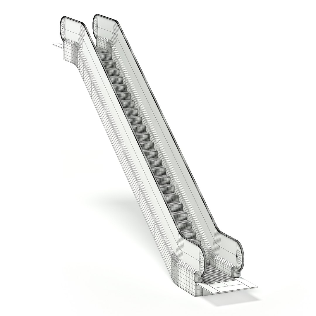 Escalator 3D model - TurboSquid 1327954