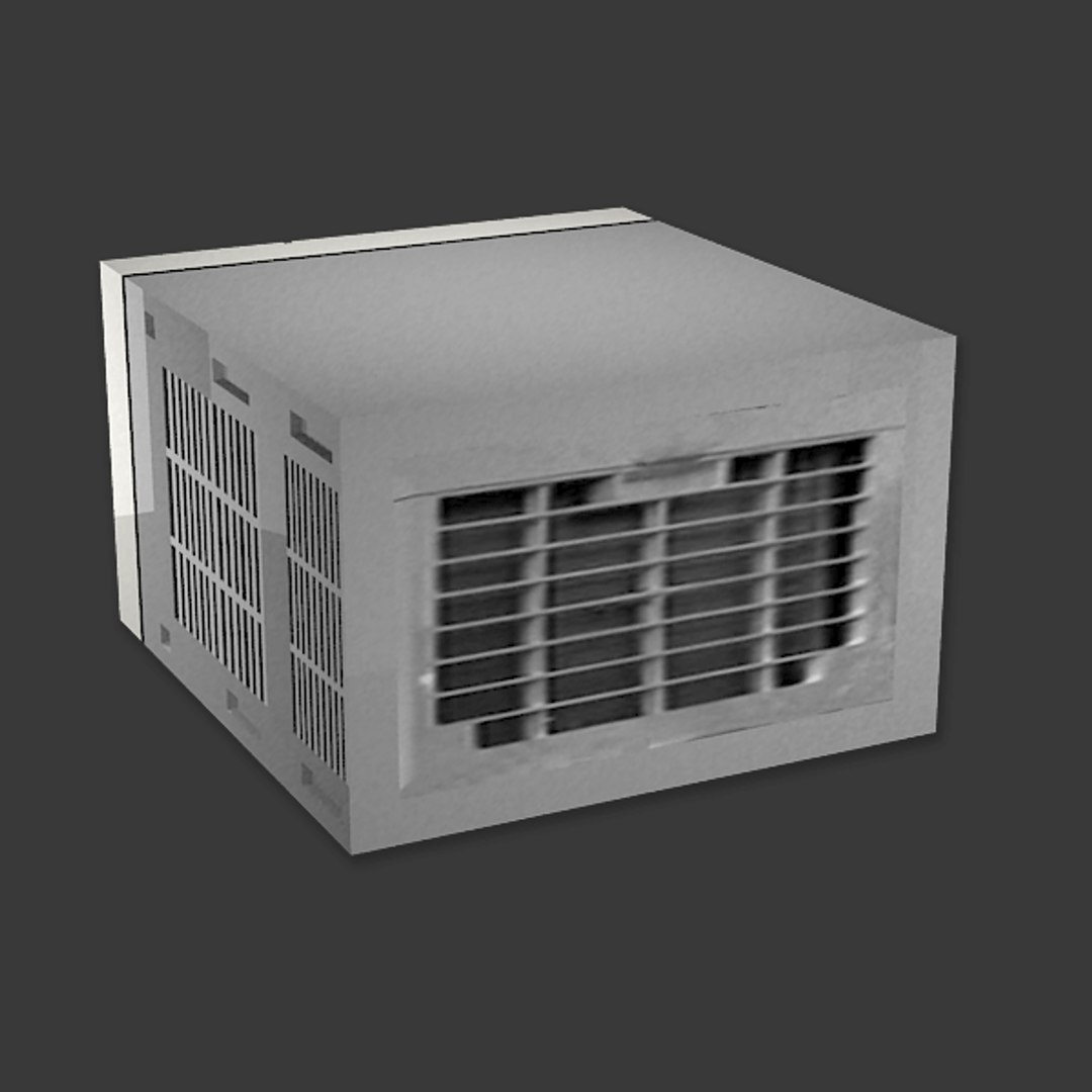 Window Air Conditioner 3d Model