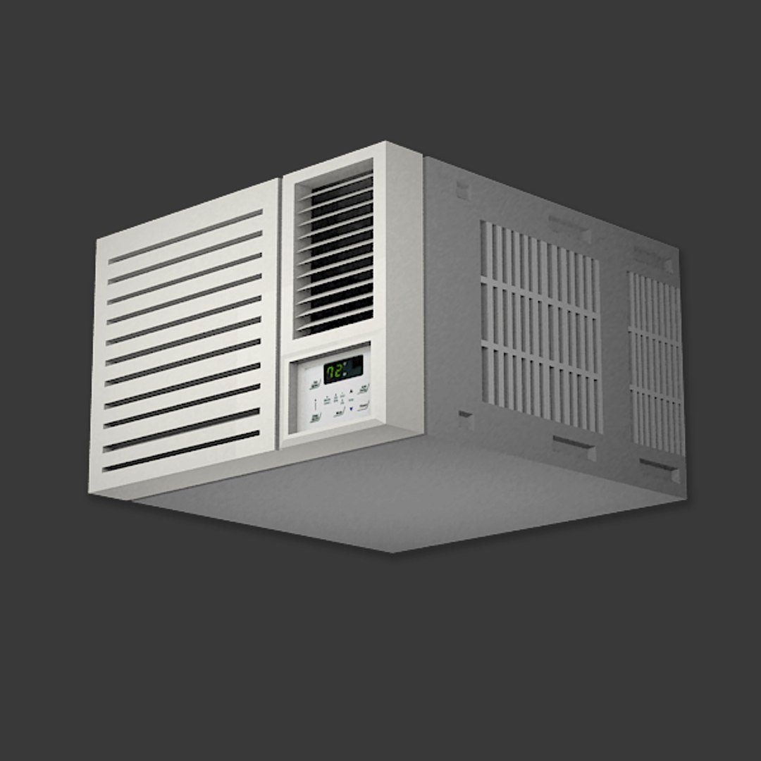 Window Air Conditioner 3d Model