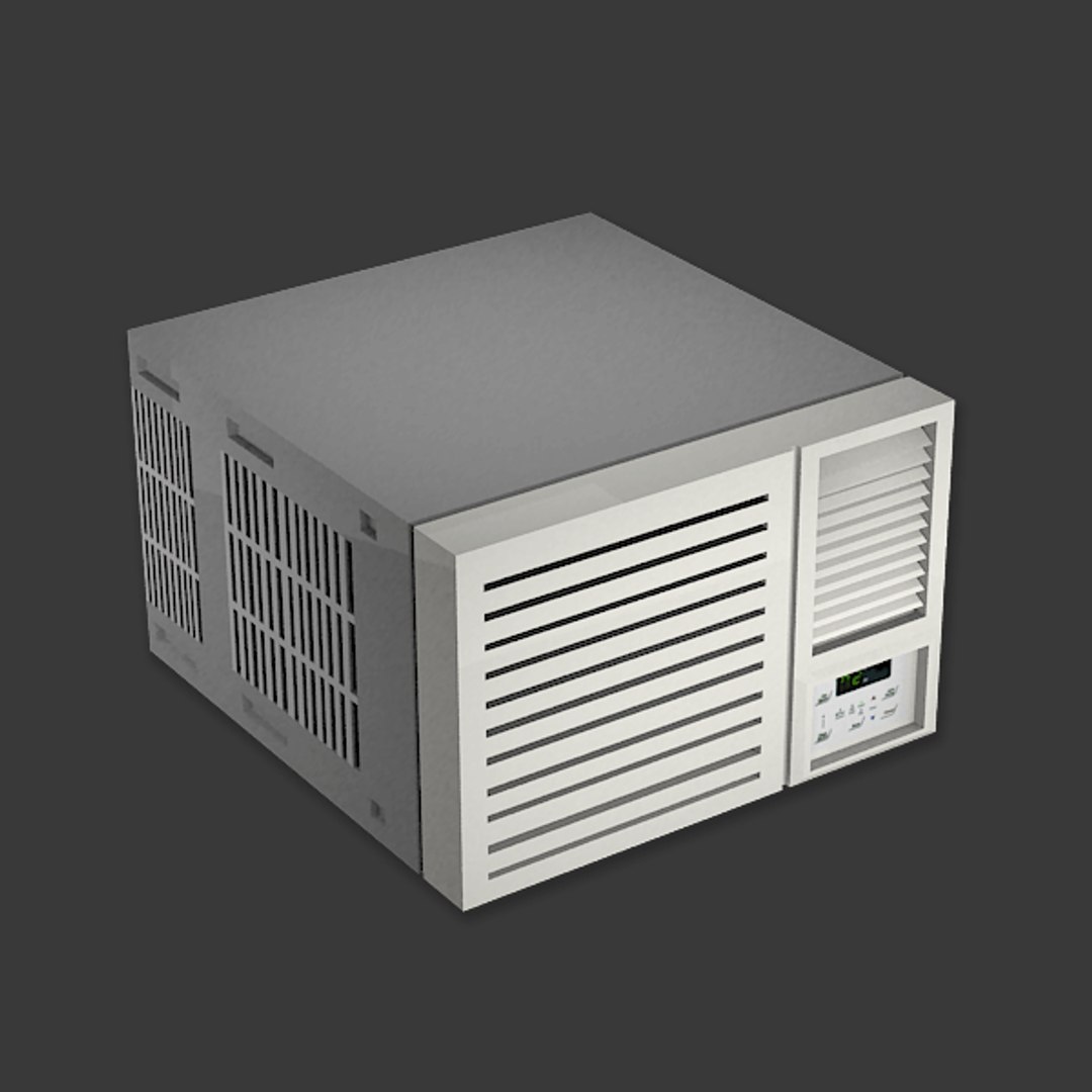 Window Air Conditioner 3d Model