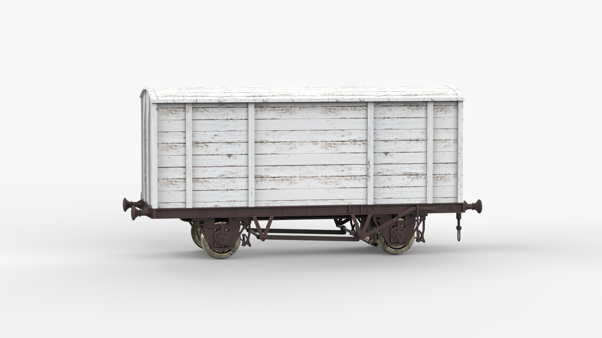 3D Wooden Container Wagon Model - TurboSquid 1522930