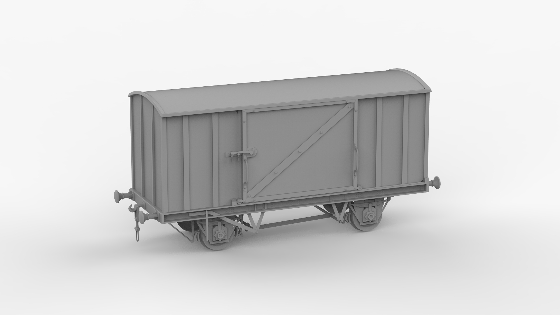 3D Wooden Container Wagon Model - TurboSquid 1522930