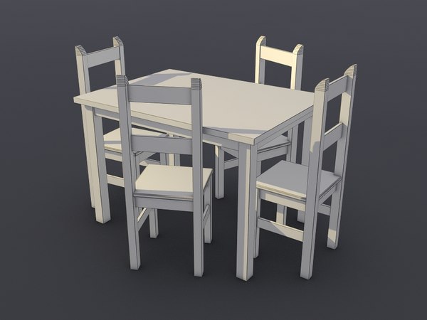 Free Kitchen Table 3D Models for Download | TurboSquid