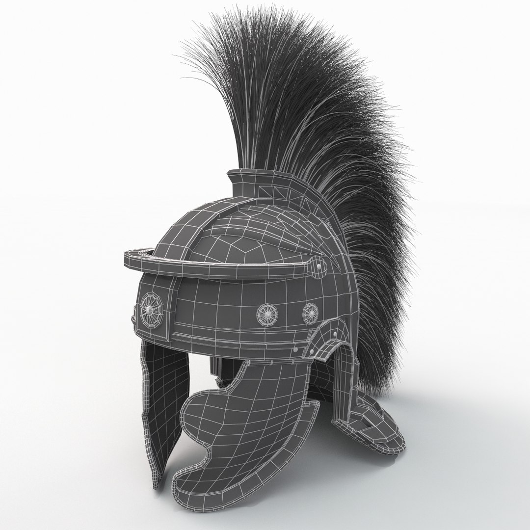 3d Roman Helmet Model