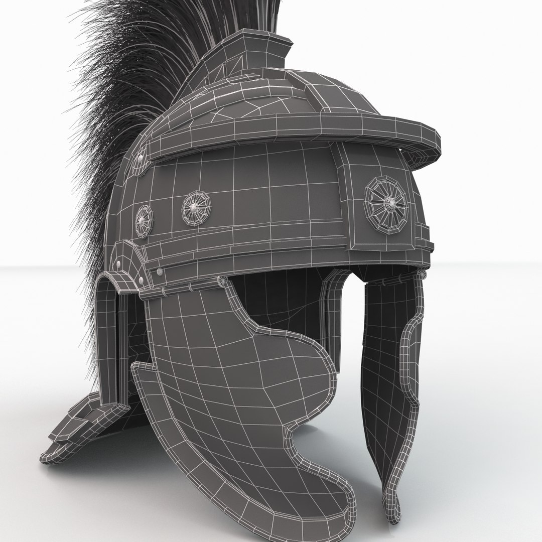 3d Roman Helmet Model