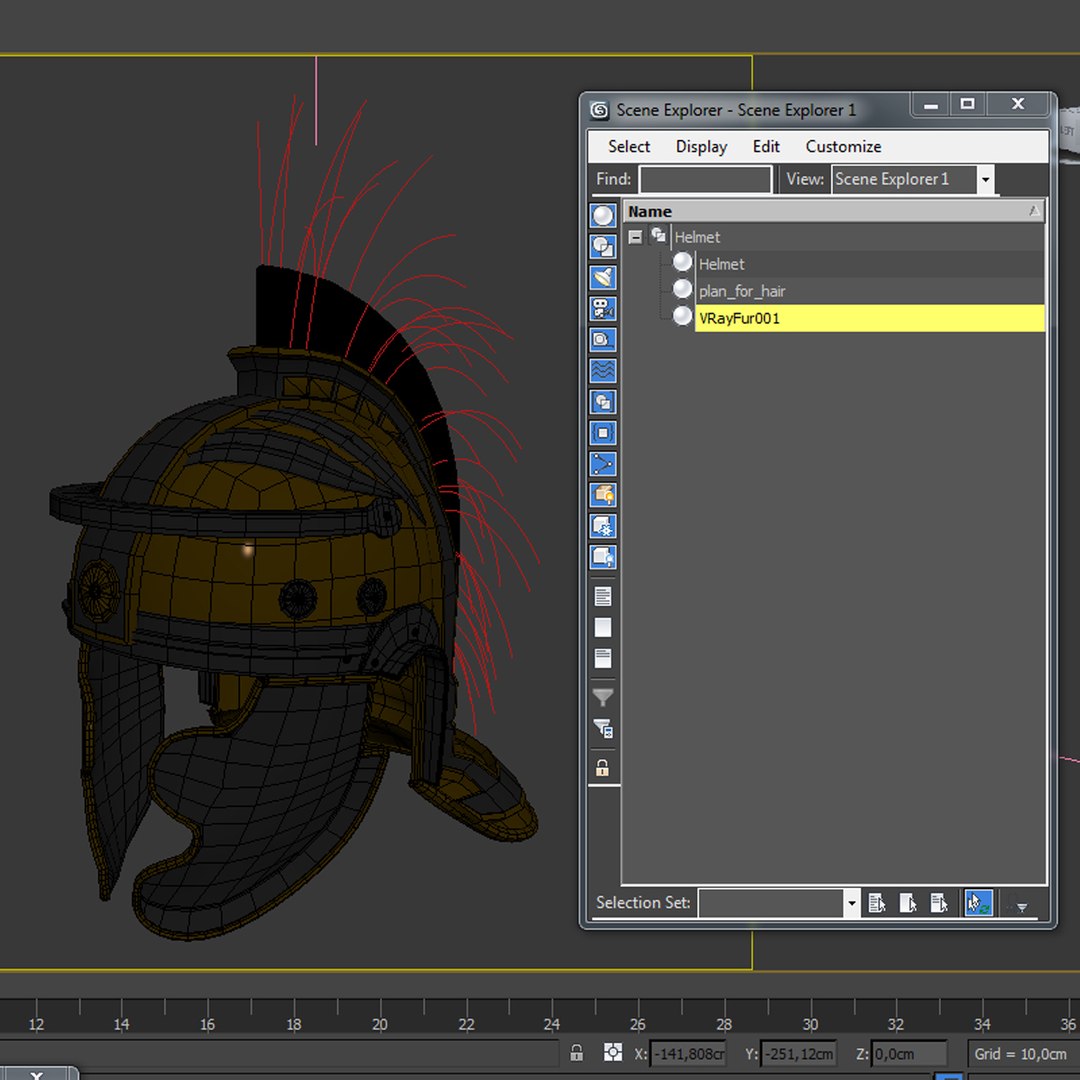 3d Roman Helmet Model