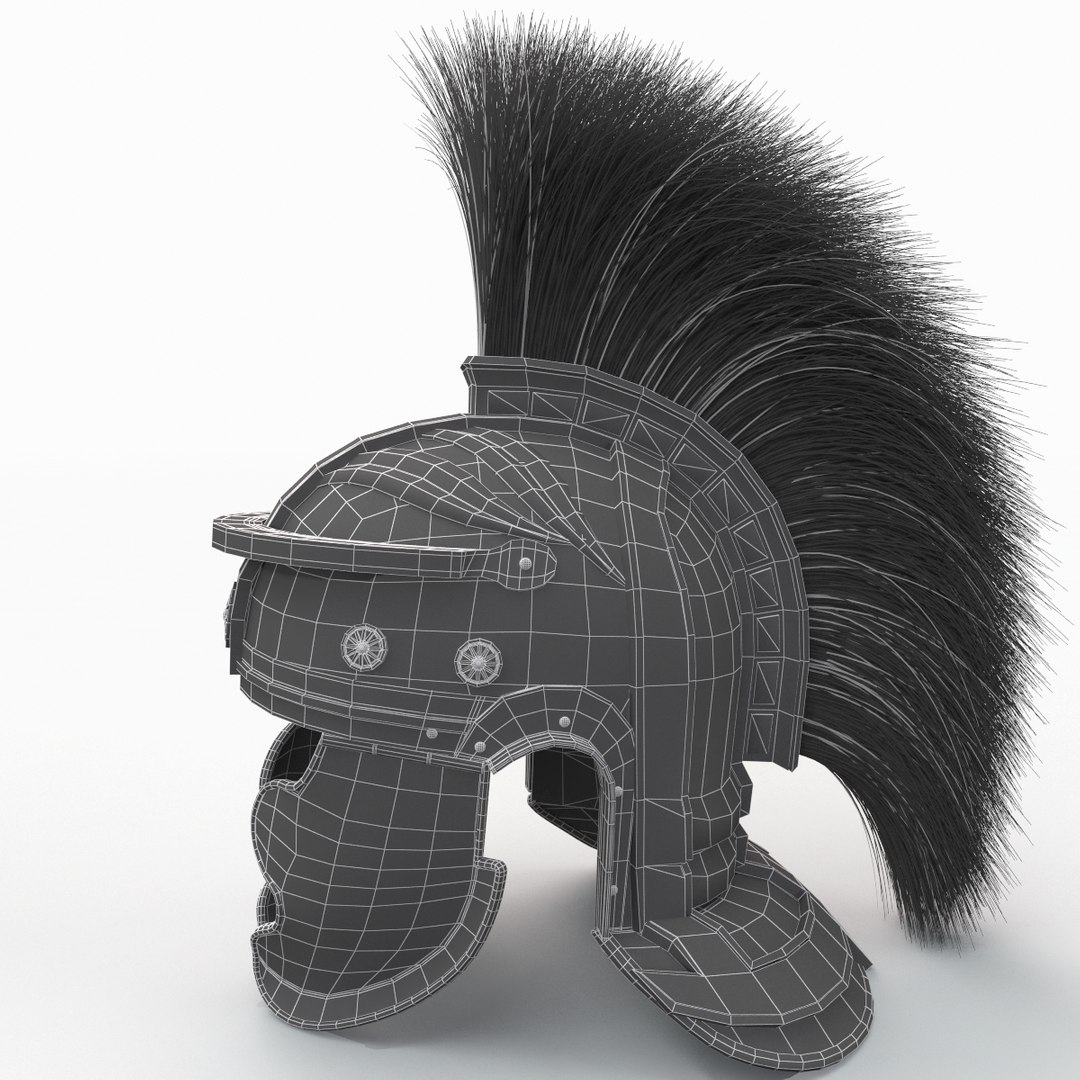 3d Roman Helmet Model