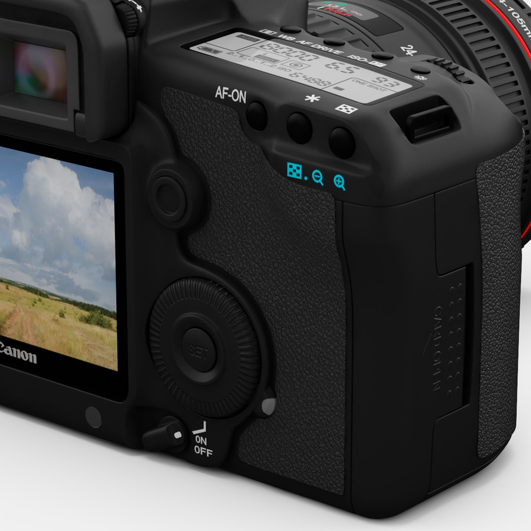 3d Model Canon Eos 5d Mark