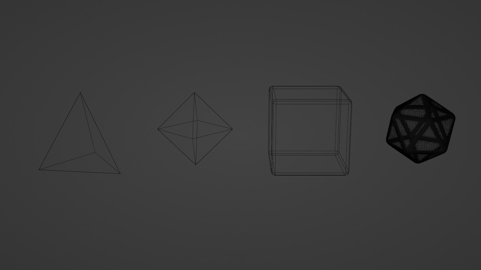 Dice Set D4-D6-D8-D20 Model - TurboSquid 1939058