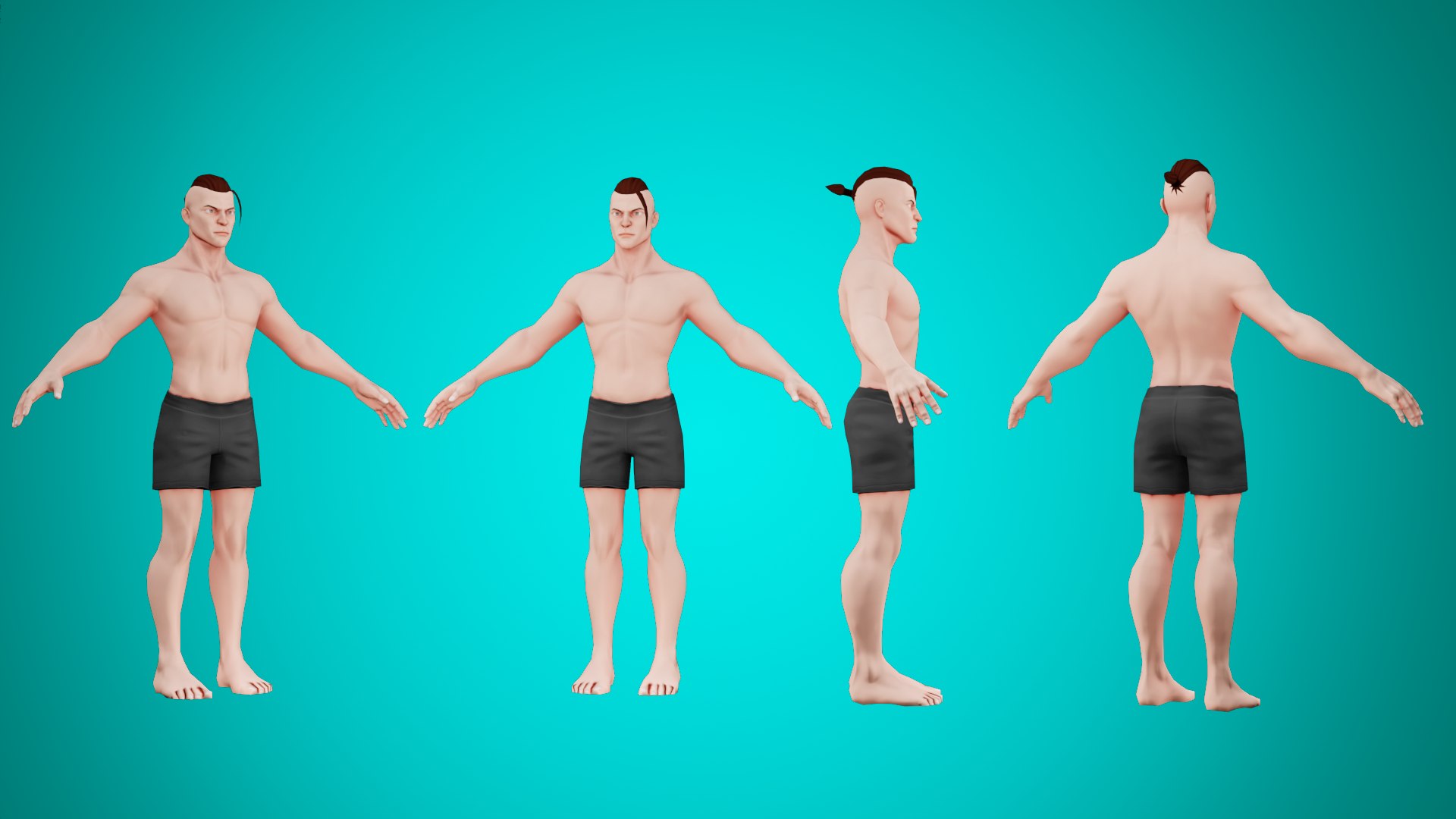 3D Jacob: Stylized Male Character - Base Mesh - Game-ready Model ...