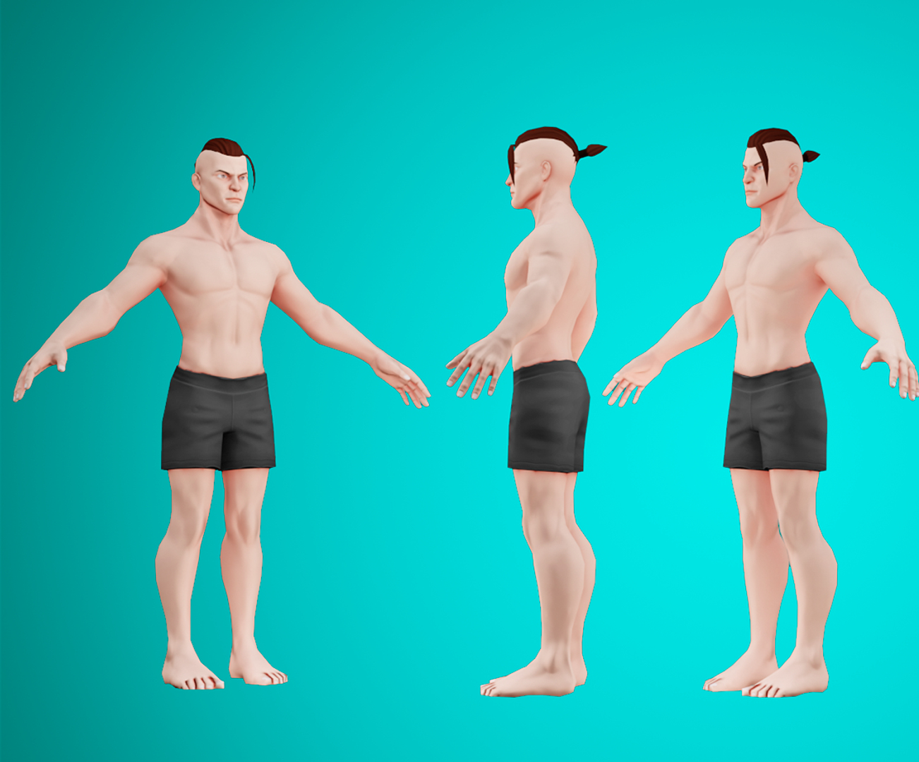 3D Jacob: Stylized Male Character - Base mesh - Game-ready model ...