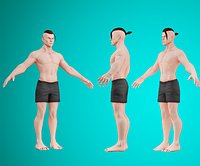 Stylized Male Base mesh - Game-ready Character 3D model - TurboSquid ...