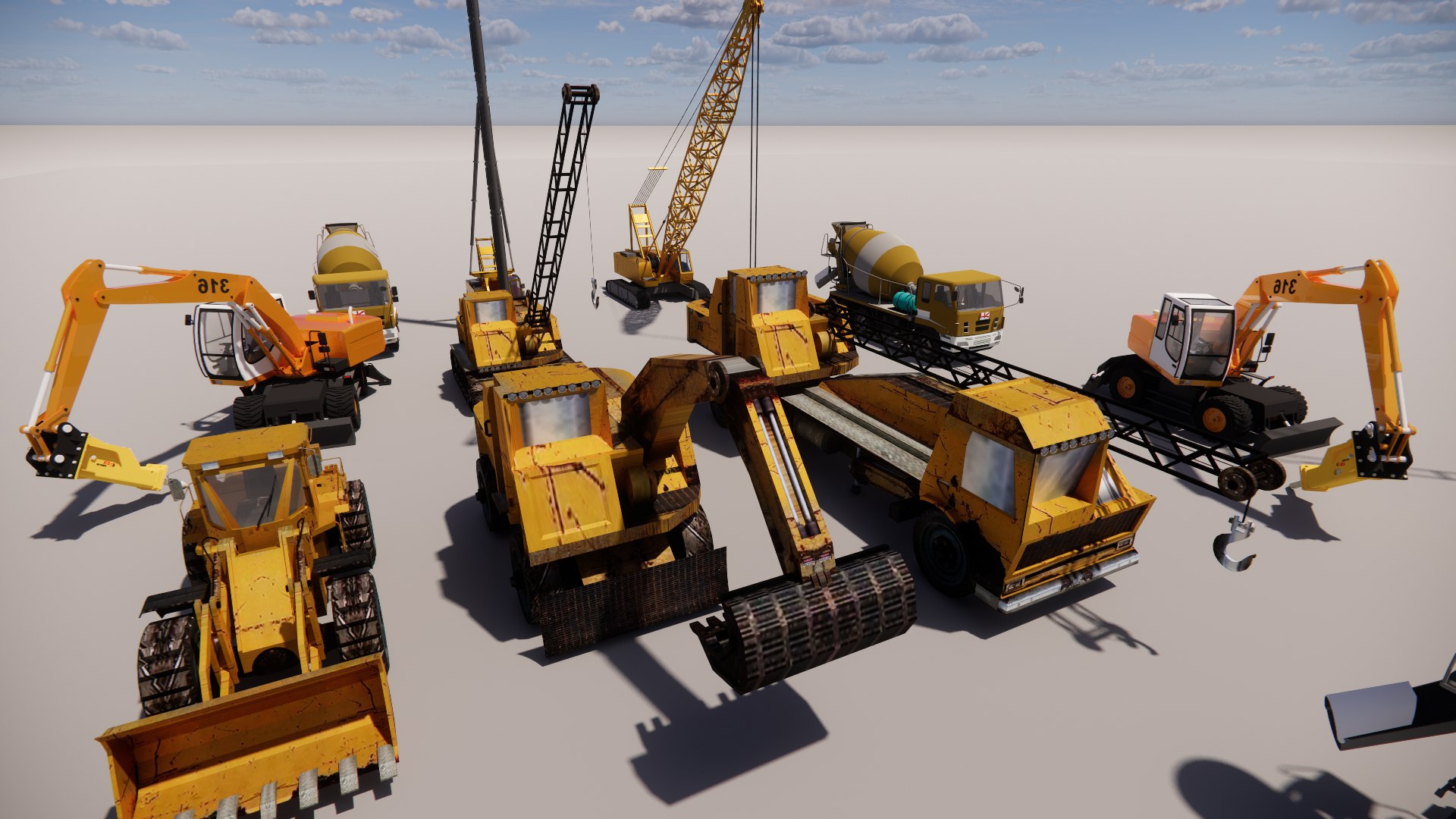 3D Heavy Construction Machinery Equipment Industrial Model - TurboSquid ...