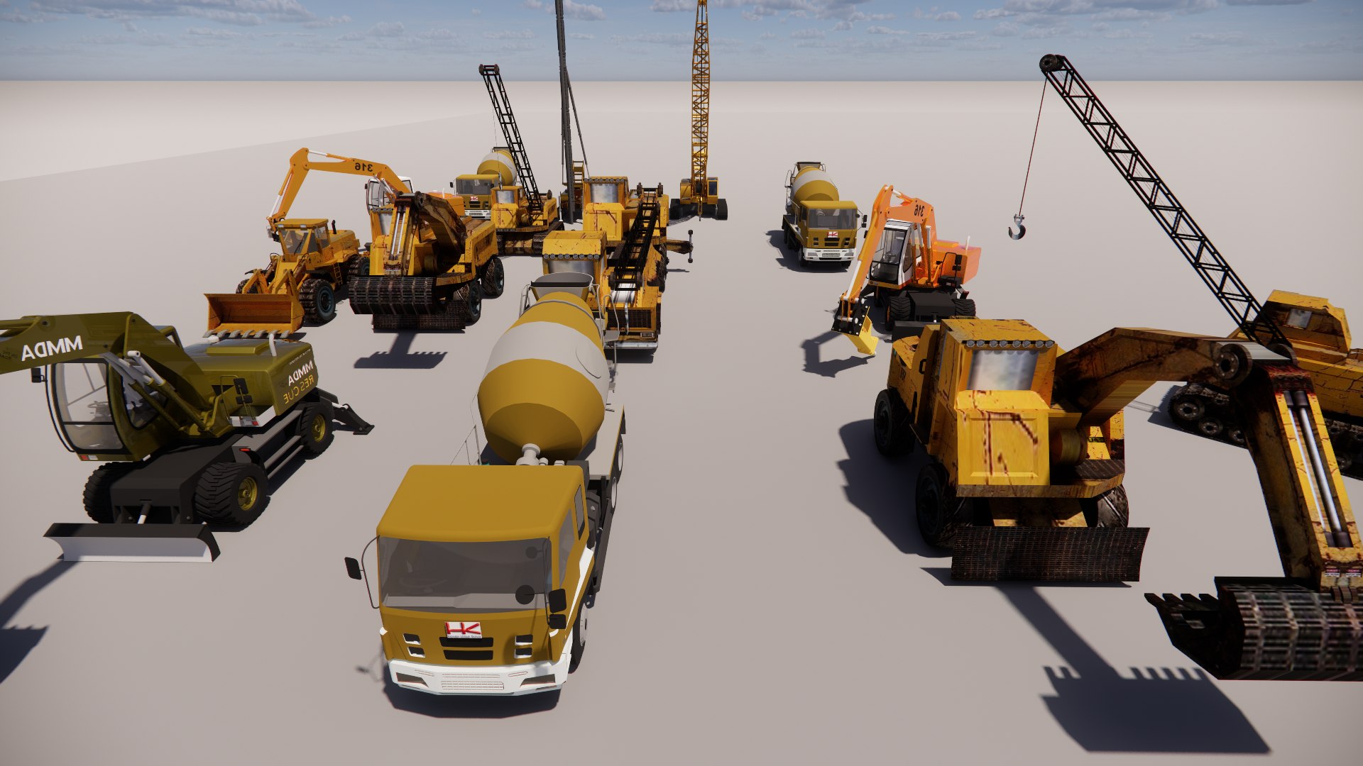 3D Heavy Construction Machinery Equipment Industrial Model - TurboSquid ...