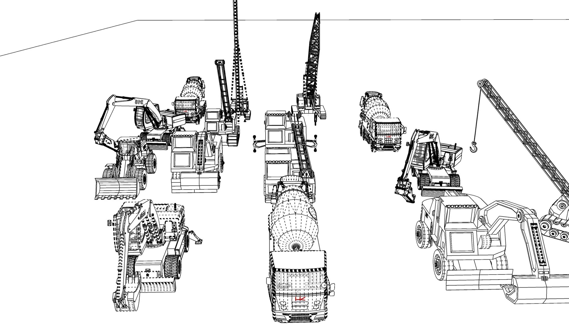 3D Heavy Construction Machinery Equipment Industrial Model - TurboSquid ...