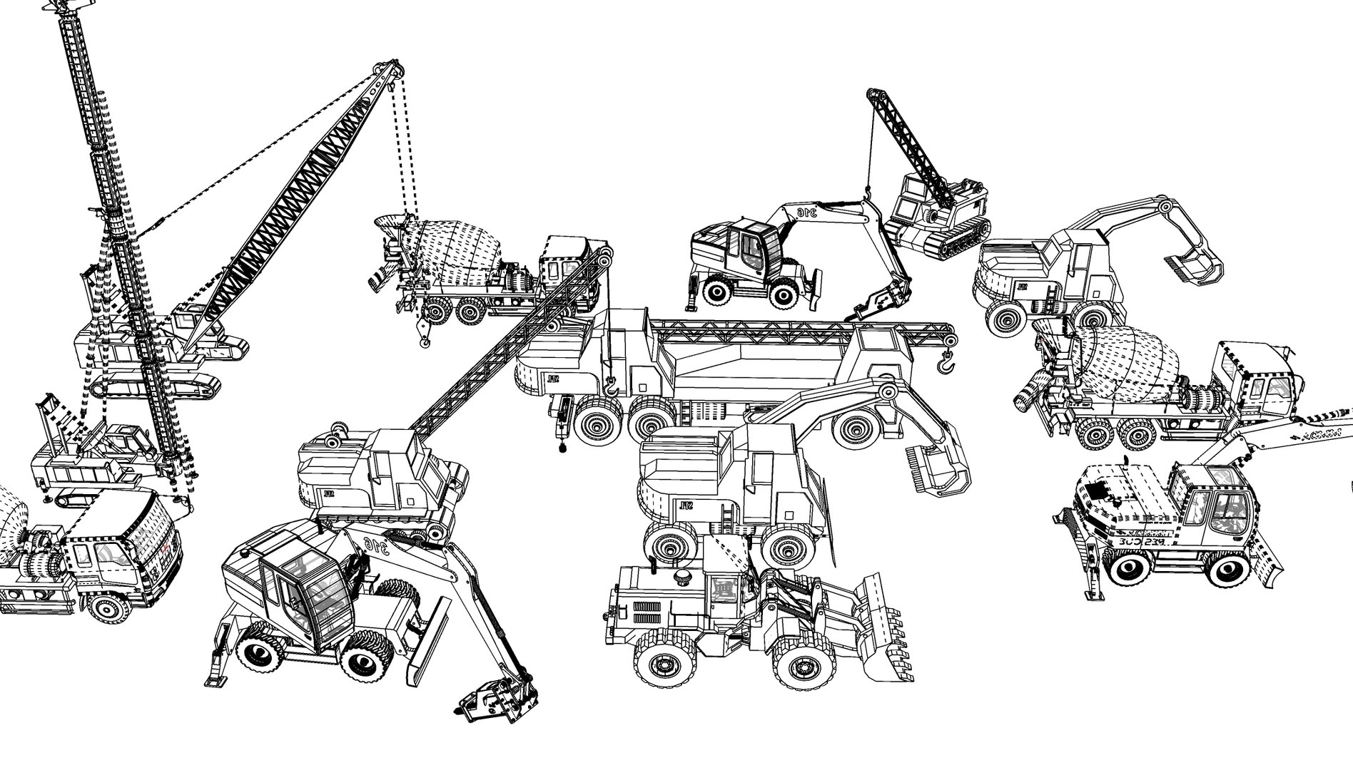 3D Heavy Construction Machinery Equipment Industrial Model - TurboSquid ...