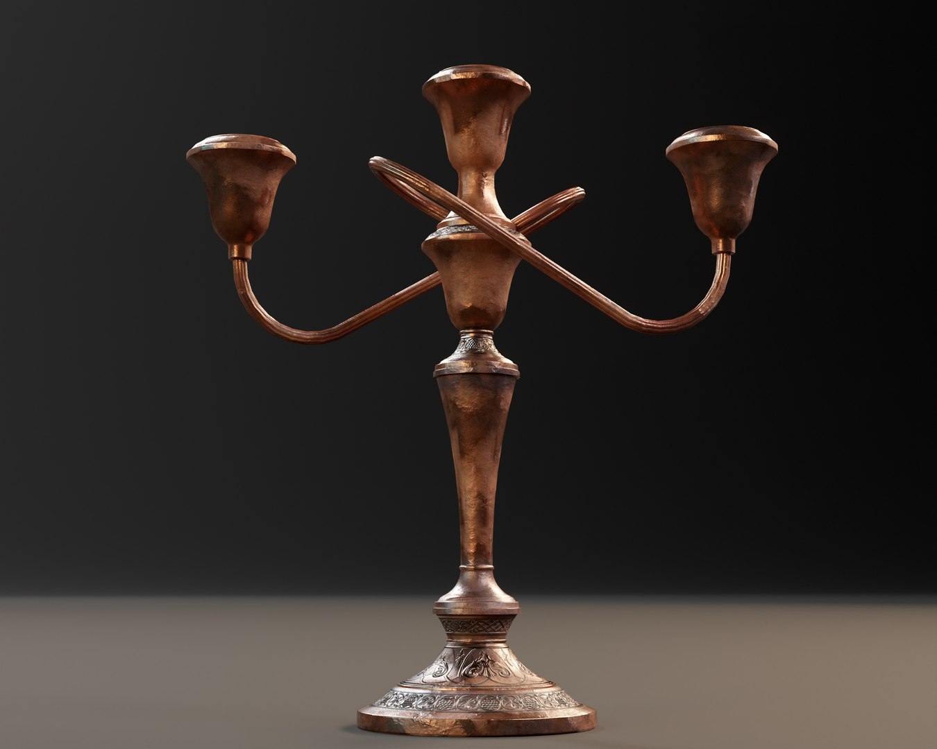 Copper Candelabra 3D Model - TurboSquid 2419062