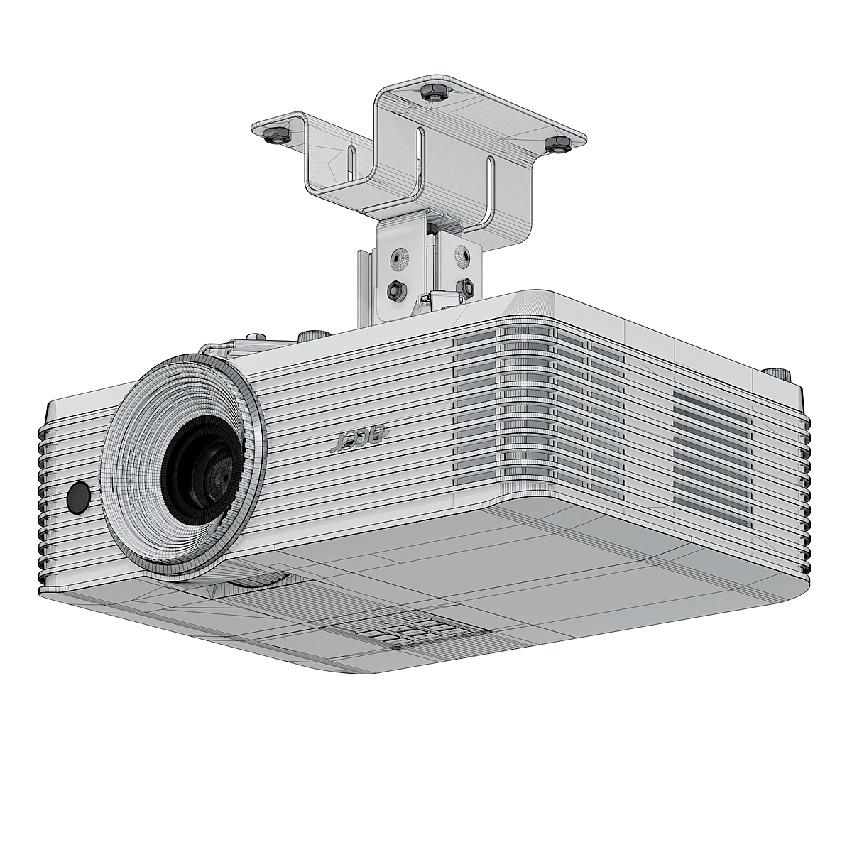 Projector Acer With Screens Set BLENDER 3D Model Cycles 3D model ...