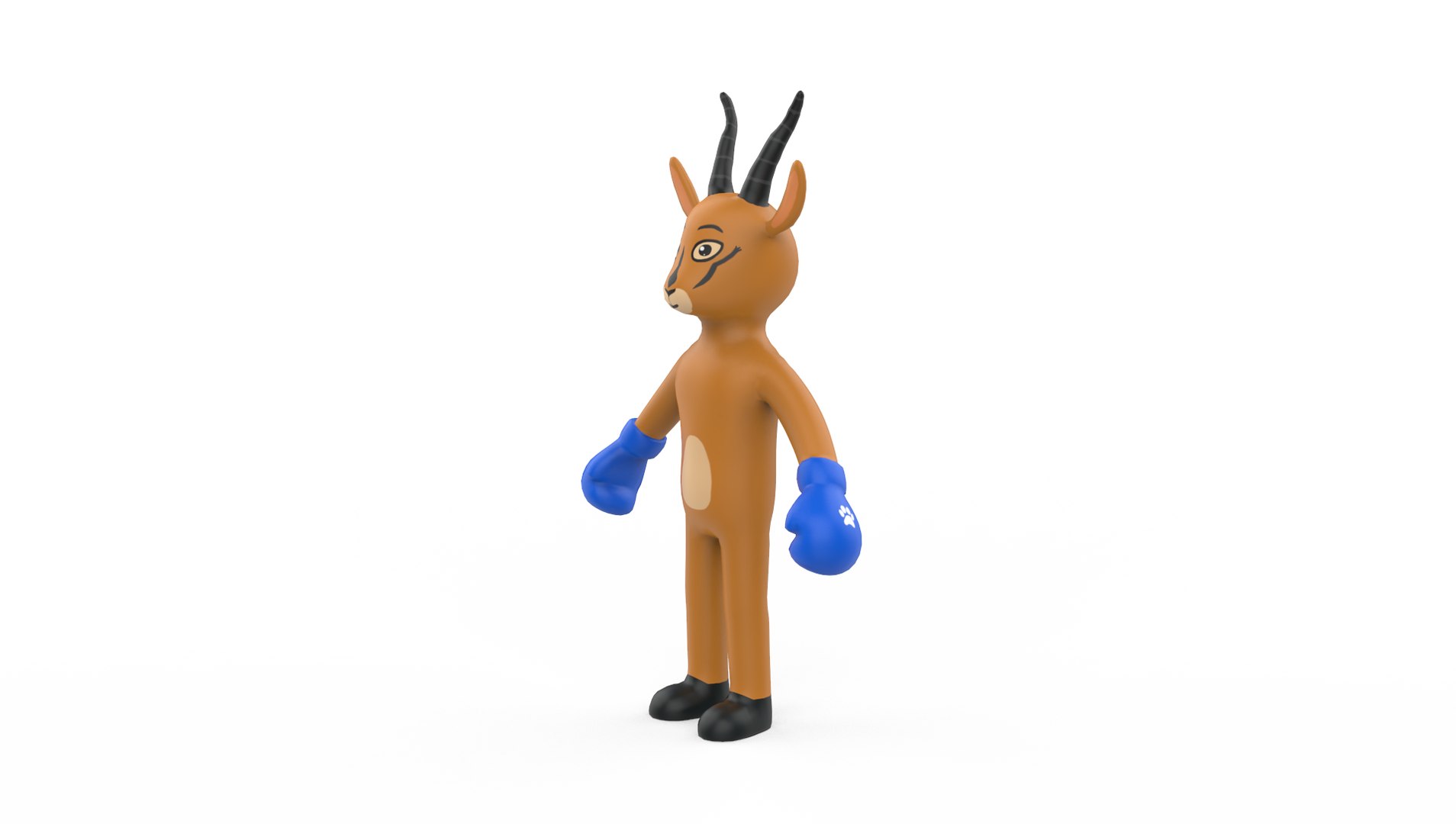 Boxing Antelope Animal Animated 3D Model - TurboSquid 2168284