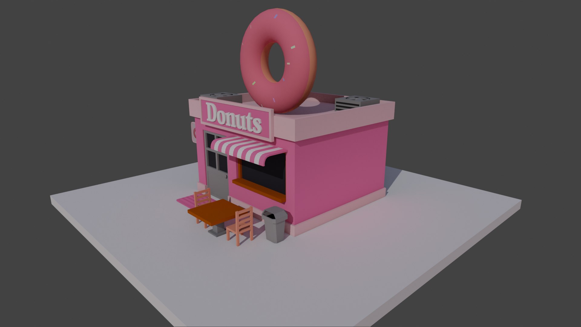 3D Model Low Poly Donuts - TurboSquid 2312270