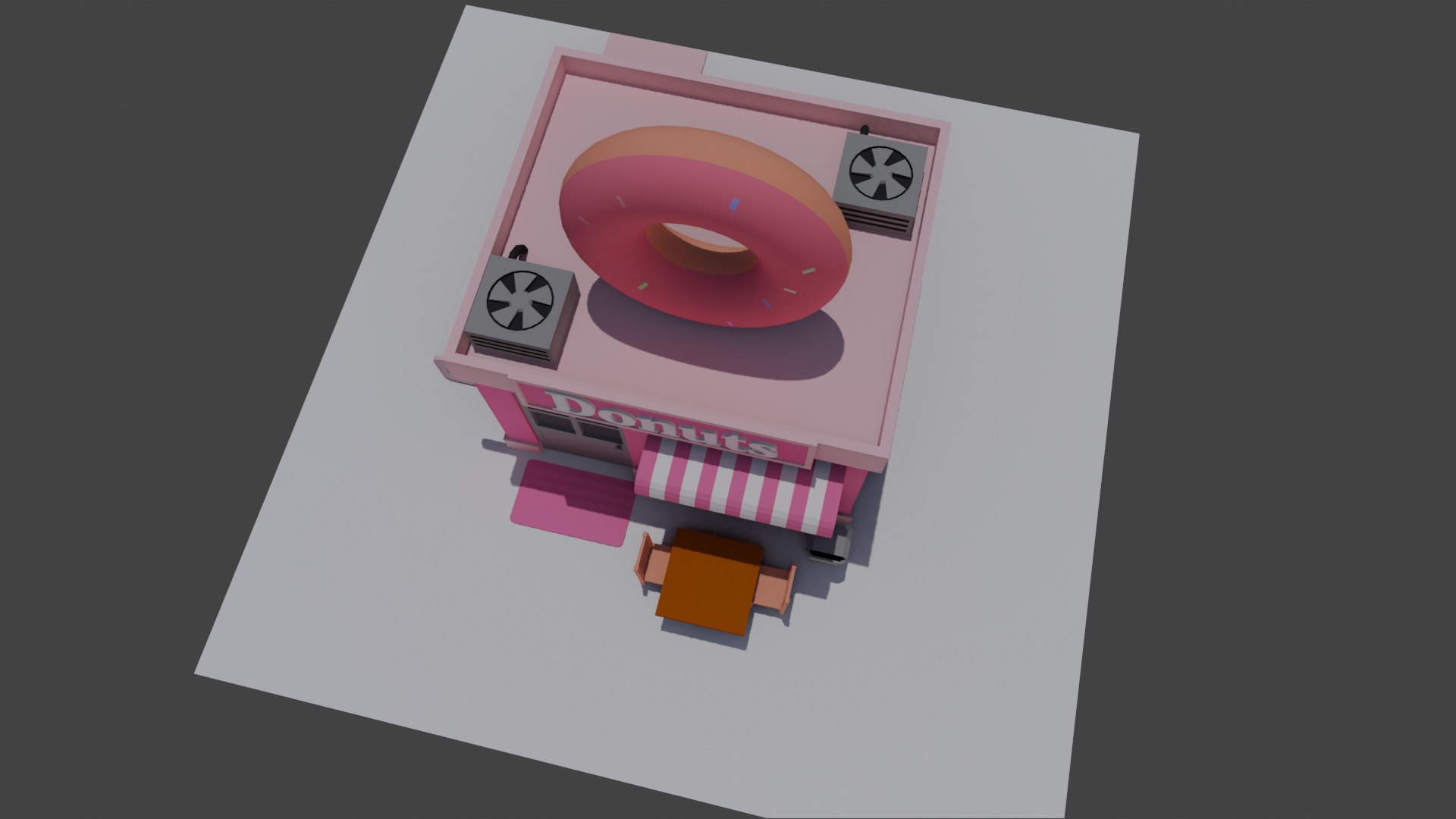 3D Model Low Poly Donuts - TurboSquid 2312270